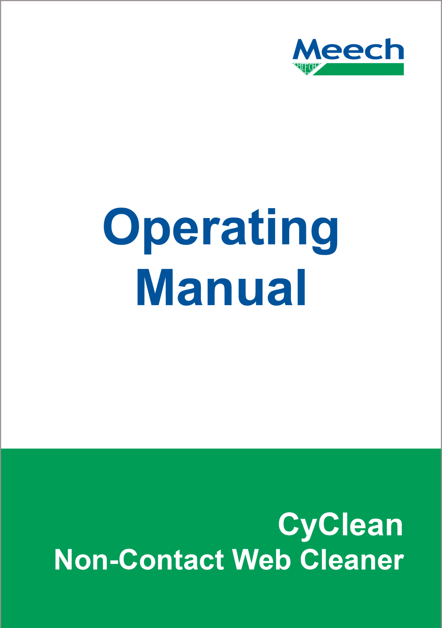 Meech : CyClean Non-Contact Web Cleaner